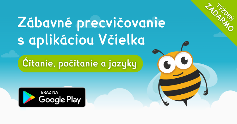 Včielka - aplikácia na tréning čítania na počítači a tablete